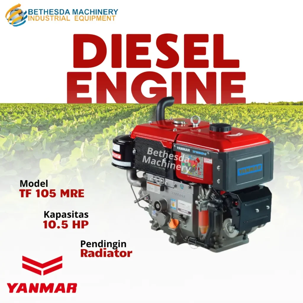 Diesel Yanmar TF 105 RE Mesin 10.5 HP Stater Diesel