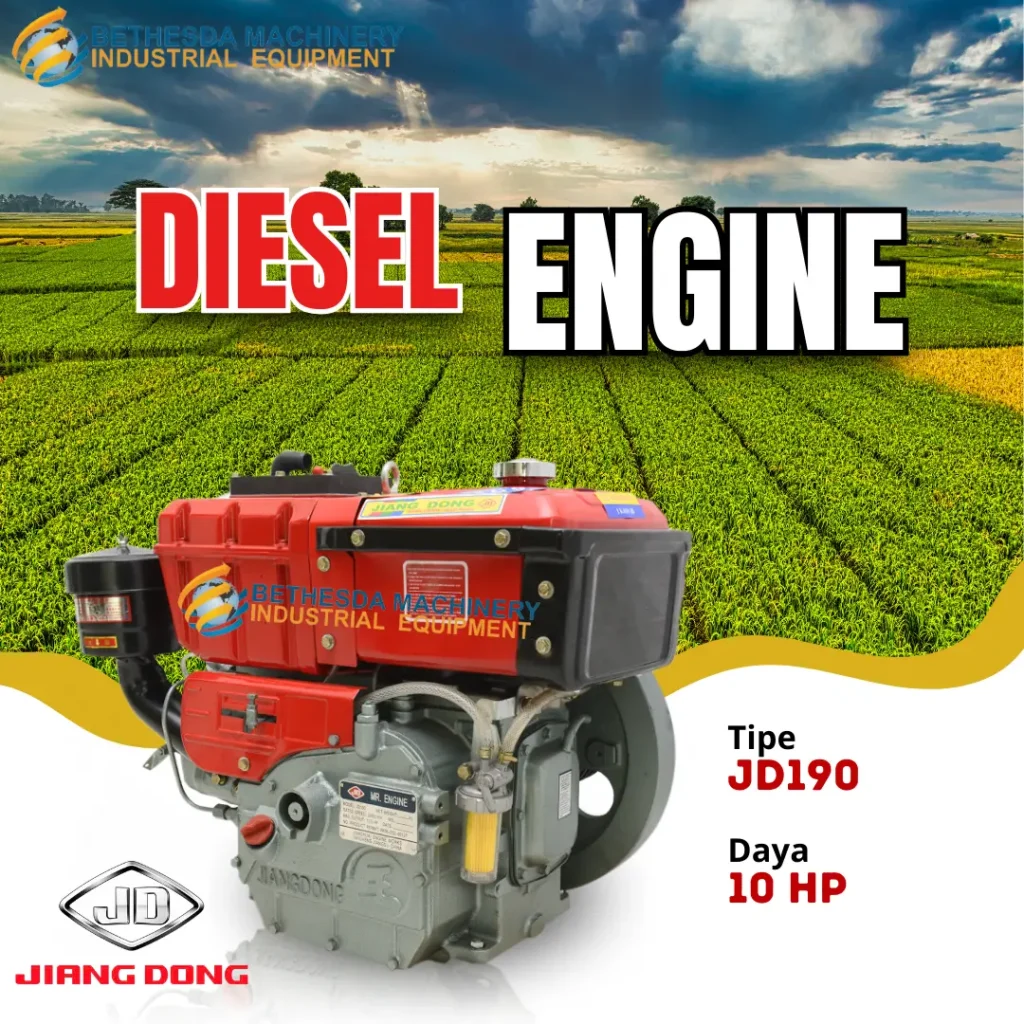 Diesel Penggerak Jiangdong 10 HP Mesin JD 190 Distributor Mesin Industri