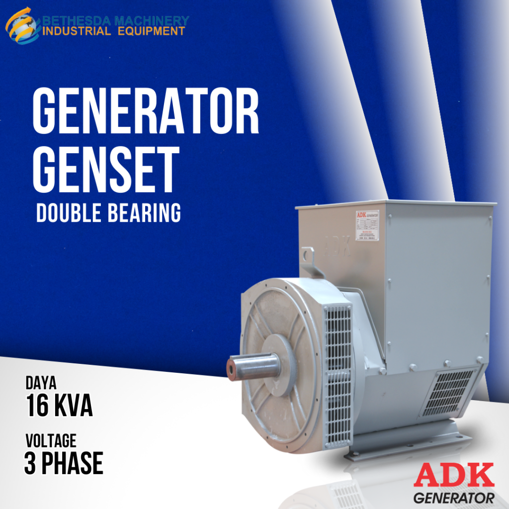 Mesin Generator Genset 16 Kva 12.8 Kw 3 Phase ADK Distributor Mesin ...