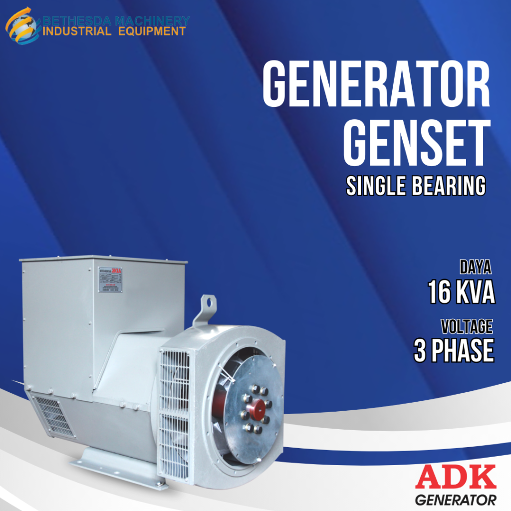 Mesin Generator Genset 16 Kva 12.8 Kw 3 Phase ADK Distributor Mesin ...