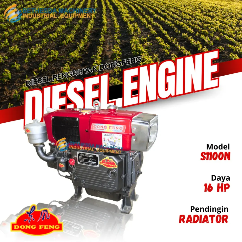 Mesin Diesel DongFeng 16 HP / 16 PK S 1100 N