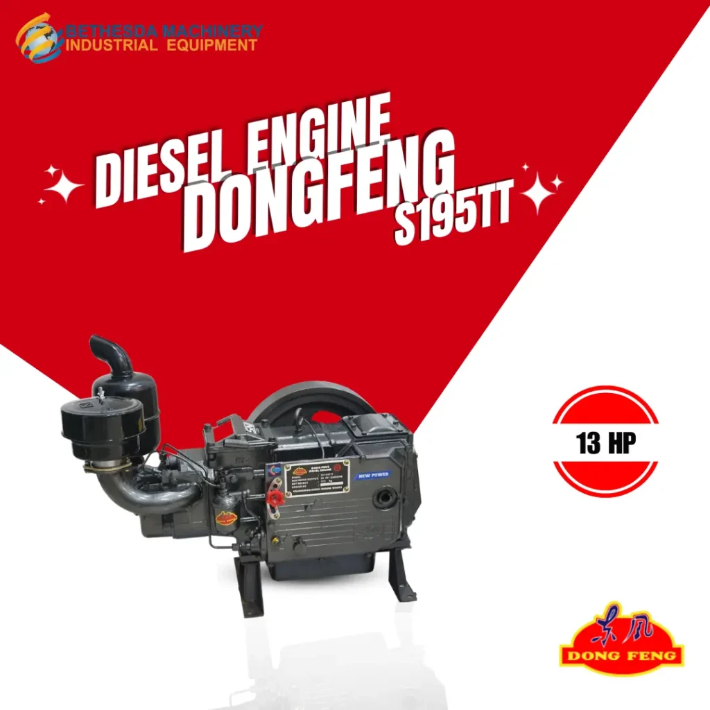 Mesin Diesel 13 HP / 13 PK DongFeng Engine S 195 TT